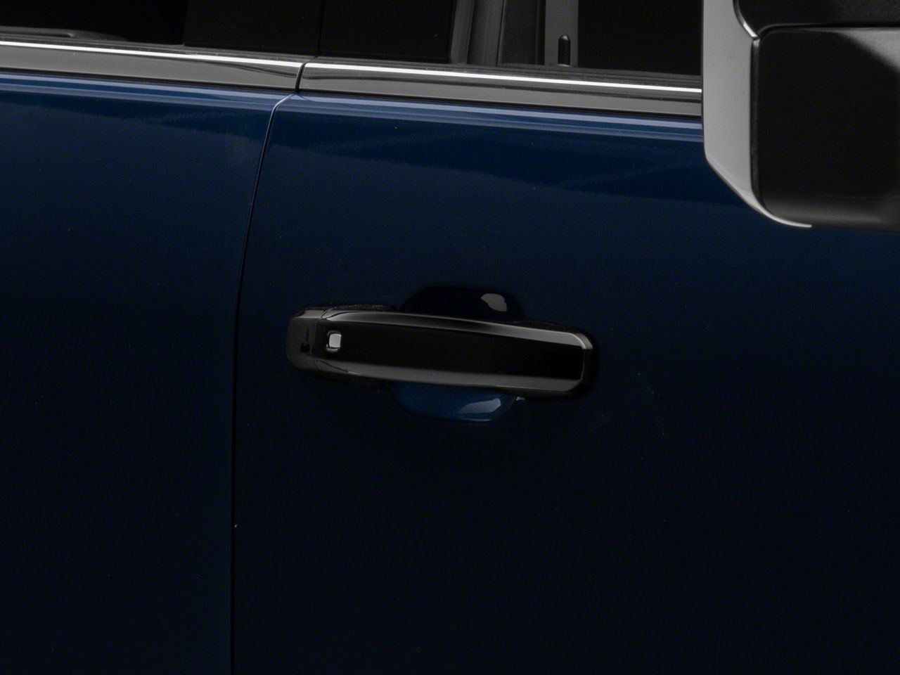 Sierra 1500 Smart Key Door Handle Covers; Gloss Black (19-24 Sierra ...