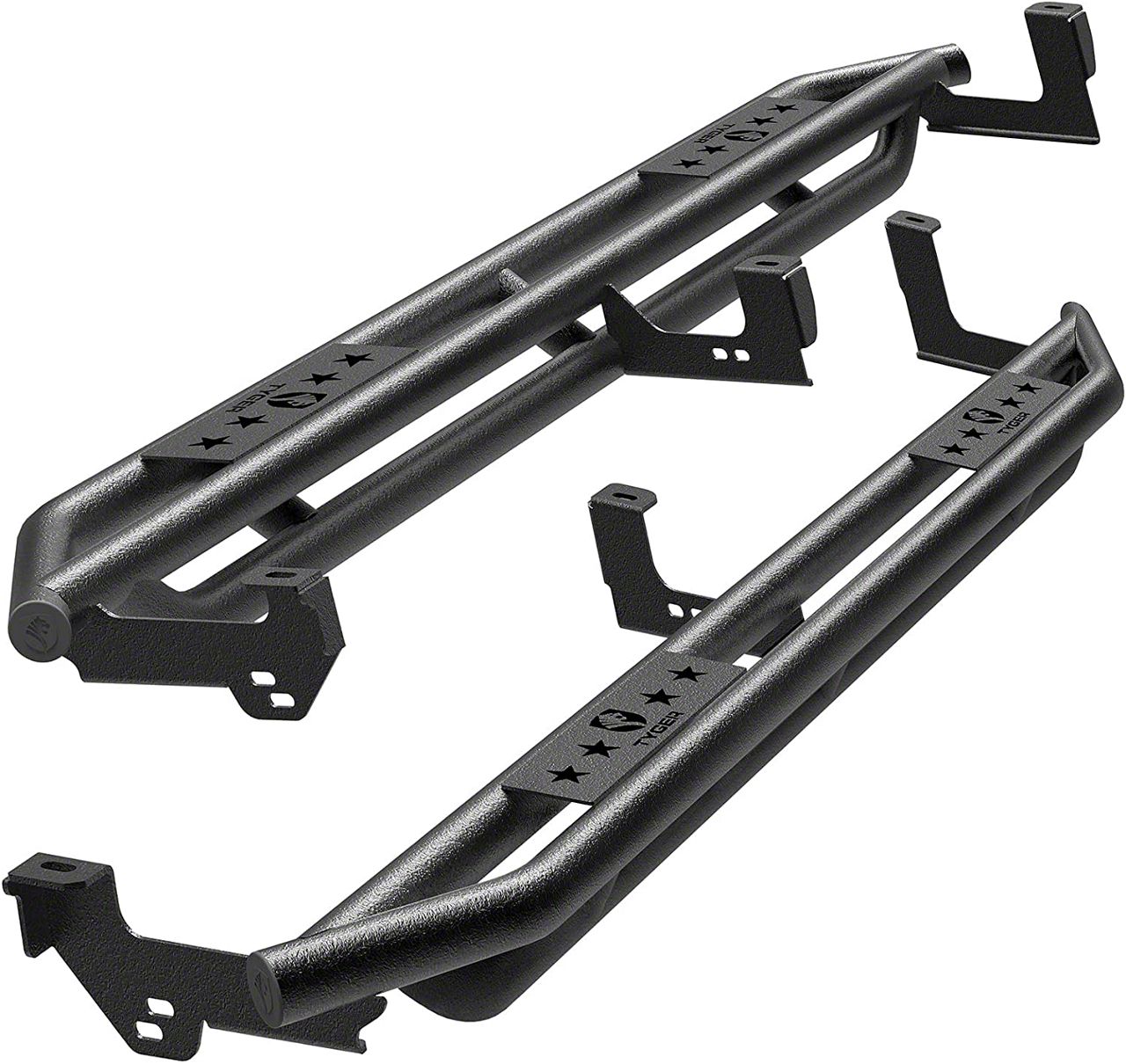 Sierra 1500 Star Armor Side Step Bars; Textured Black (04-06 Sierra ...