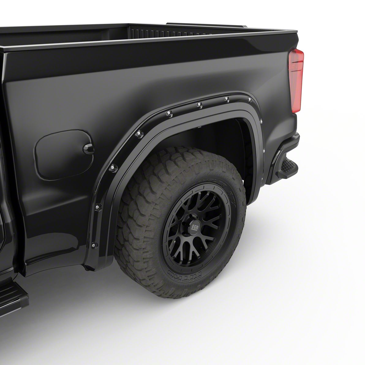 EGR Sierra 1500 Traditional Bolt-On Look Fender Flares; Black 791794 ...