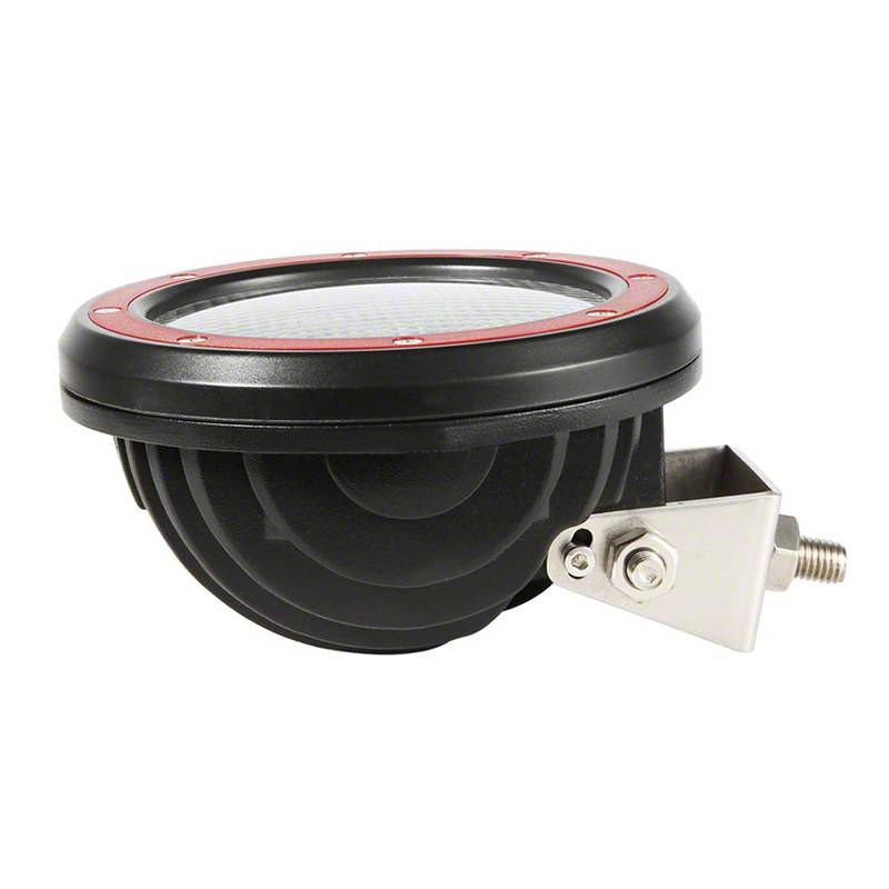 Sierra 1500 Vigor Roll Bar with 5.30-Inch Red Round Flood LED Lights ...