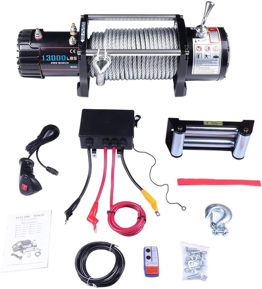 Sierra 2500 13,000 lb. Electric Winch with Steel Cable (Universal; Some Adaptation May Be ...