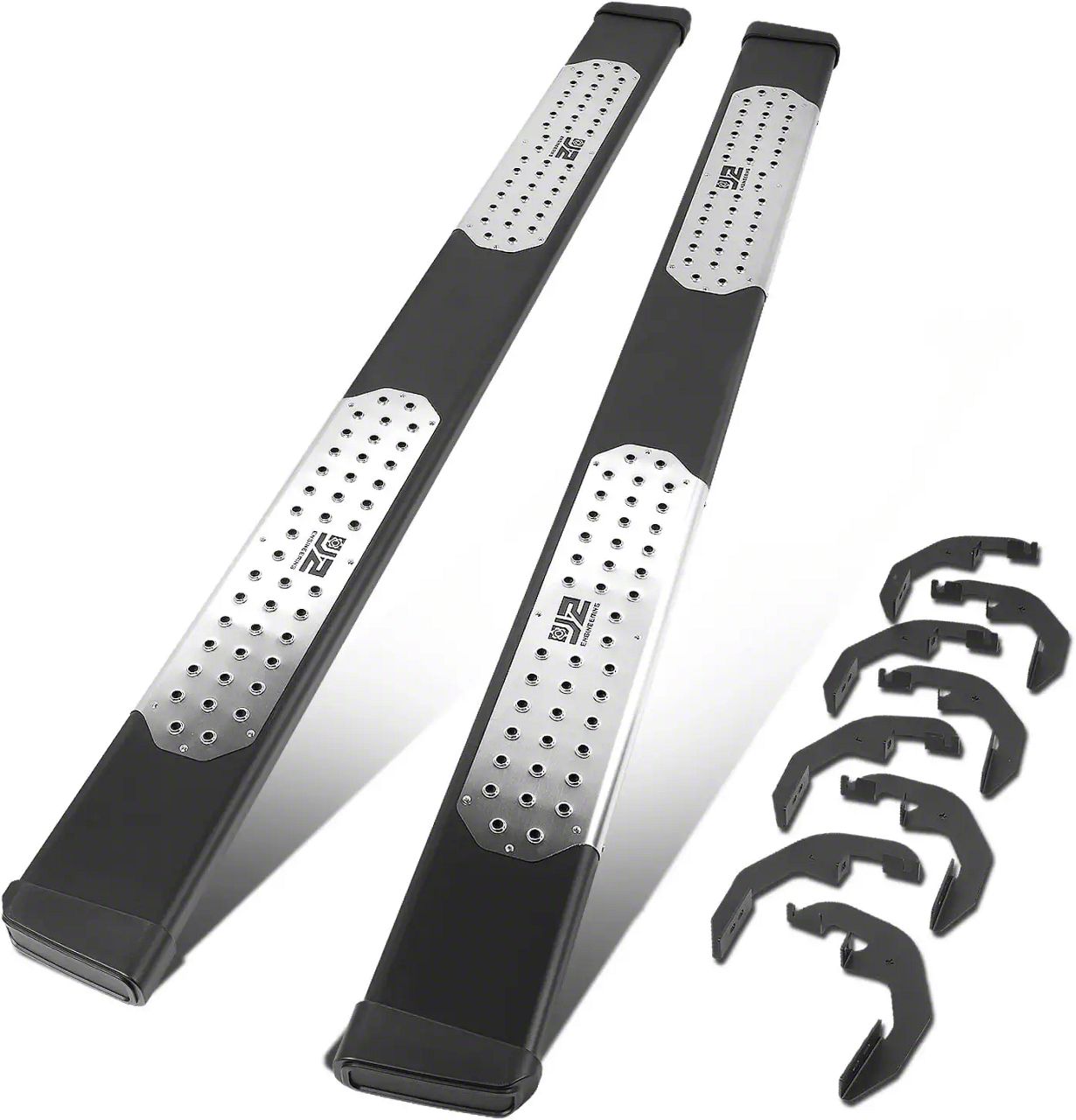 Sierra 2500 6.50-Inch Flat Step Bar Running Boards; Black (20-26 Sierra ...