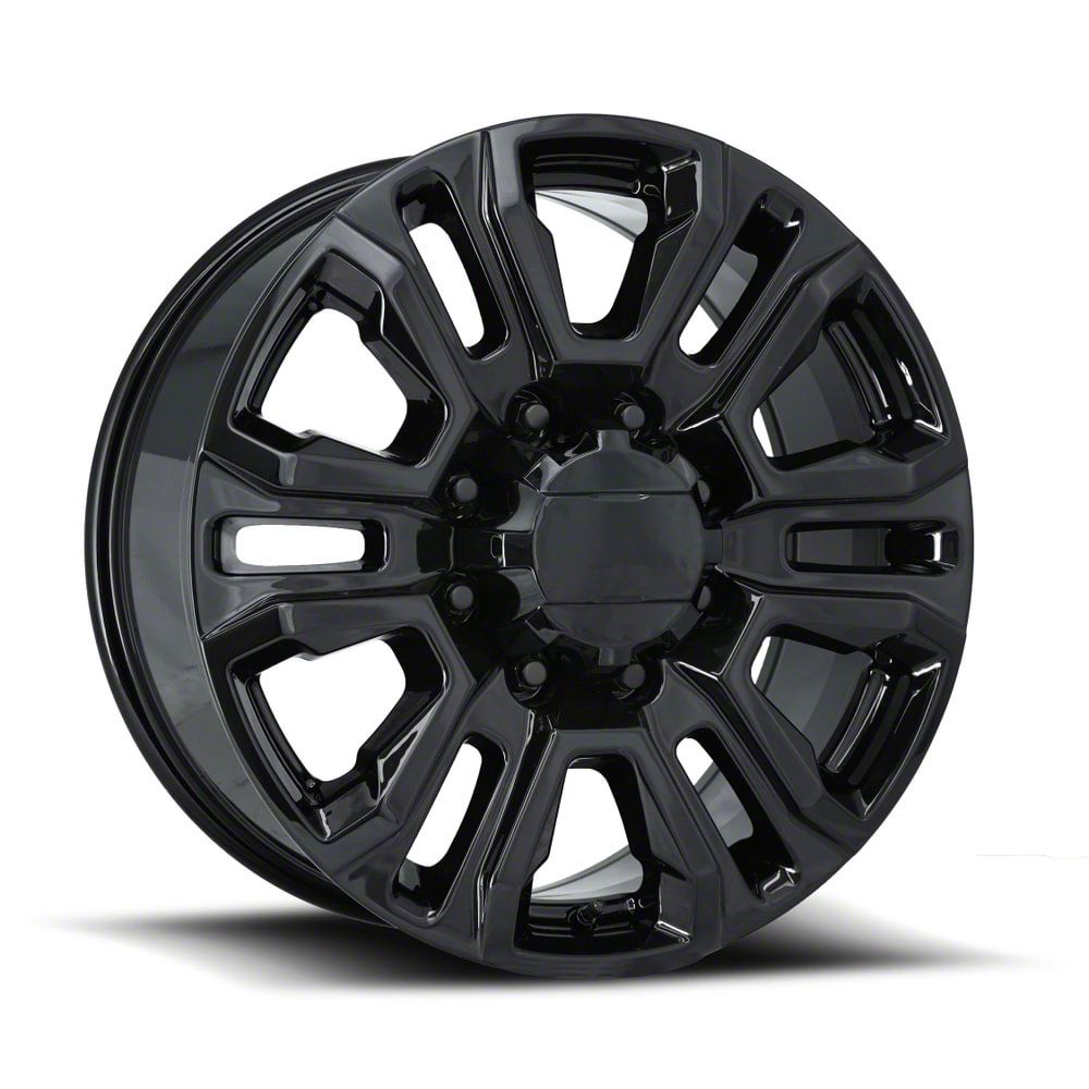 Sierra 2500 Denali 2500 Replica Gloss Black 8-Lug Wheel; 20x8.5; 47mm ...