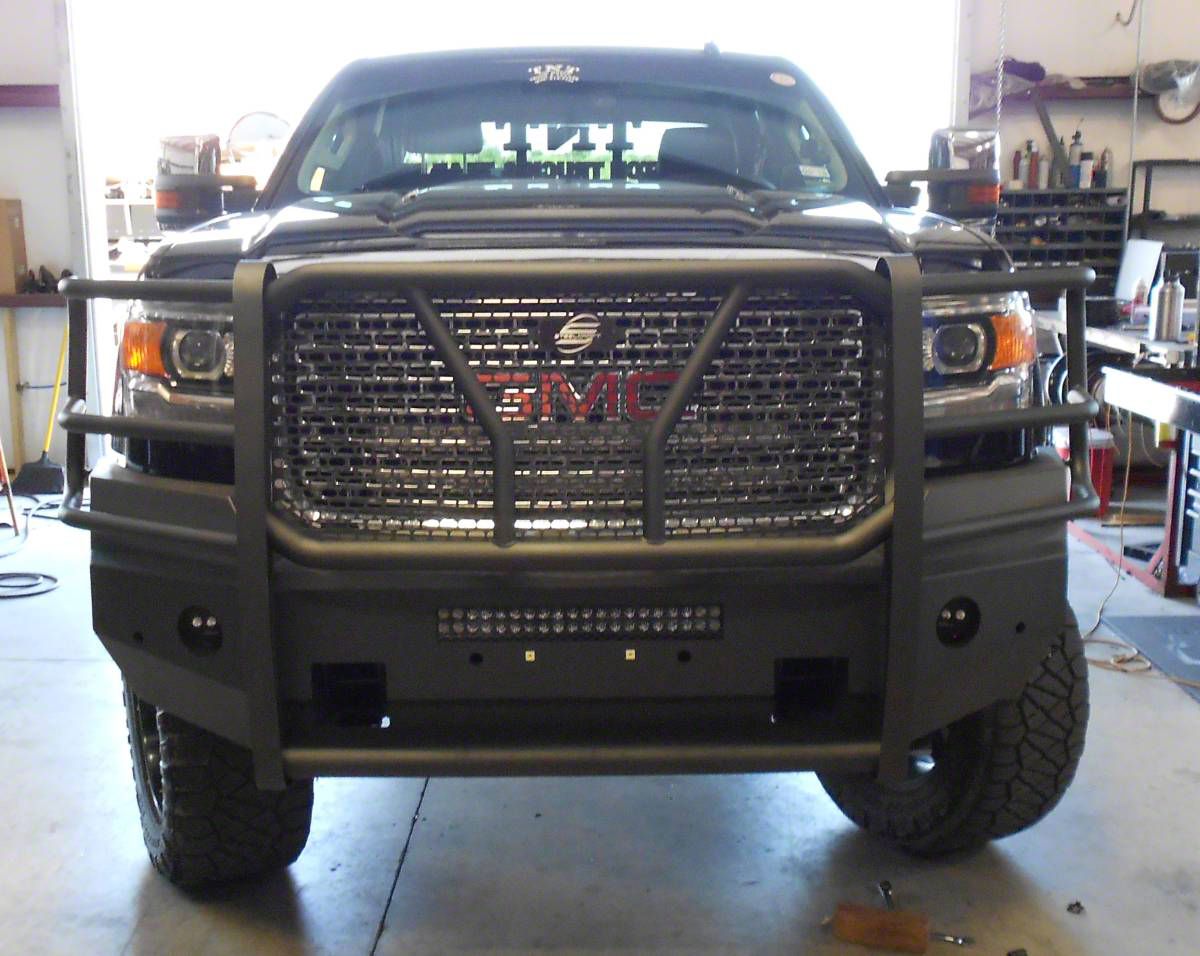 Sierra 2500 Elevation Aluminum Front Bumper; Fine Textured Black (15-19 ...