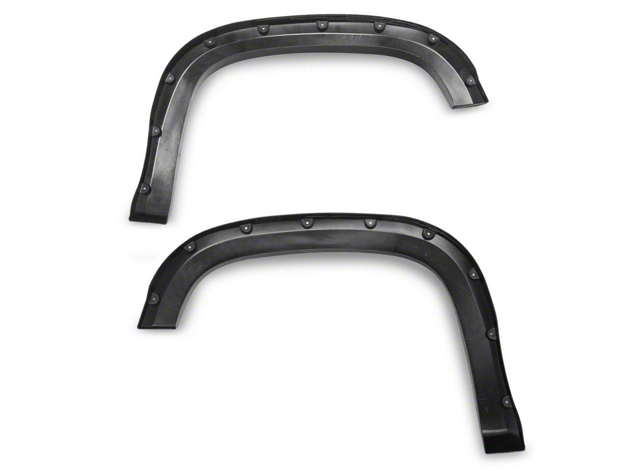 Sierra 2500 Pocket-Riveted Style Fender Flares; Textured Black (07-14 ...