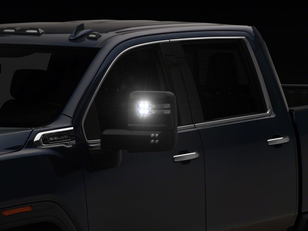 Sierra 2500 Powered Heated Manual Extendable Towing Mirrors with Clear ...