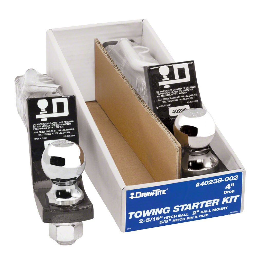 Sierra 3500 2-Inch Receiver Hitch Towing Starter Kit with 2-5/16-Inch ...