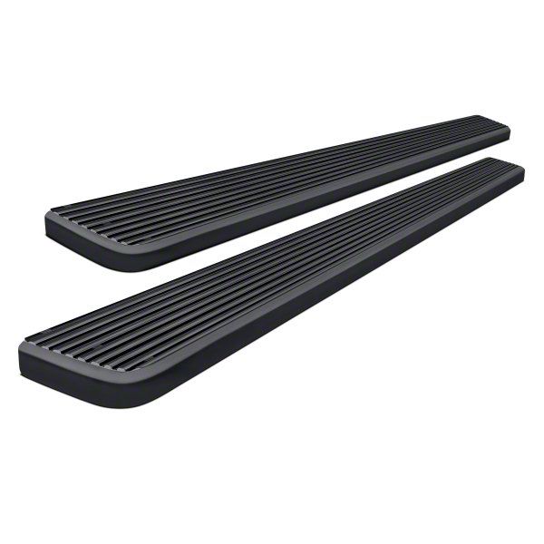 Sierra 3500 6-Inch iStep SS Running Boards; Black (07-14 Sierra 3500 HD Crew Cab) - Free Shipping
