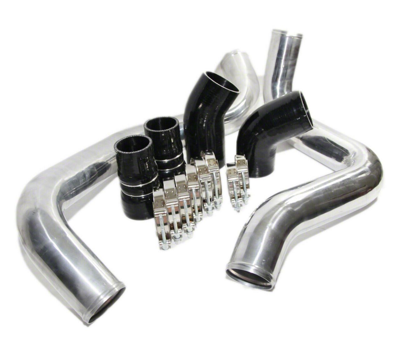 Sierra 3500 Intercooler Pipe Kit; Polished (02-04 6.6L Duramax Sierra ...