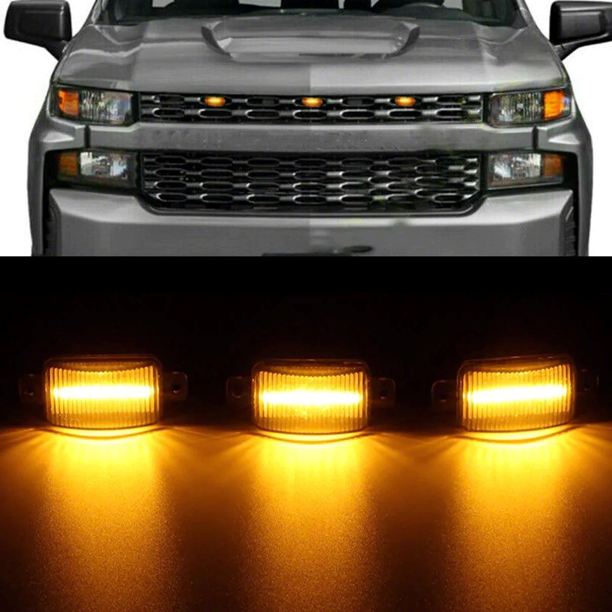 Sierra 3500 LED Grille Lights; Smoked (16-26 Sierra 3500 HD) - Free ...