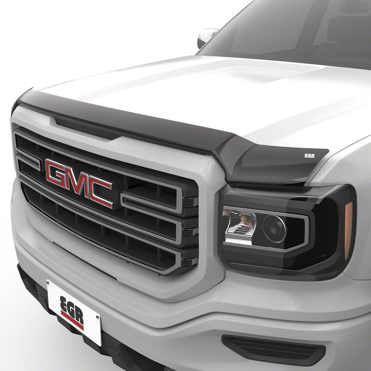 EGR Sierra 3500 Superguard Hood Guard; Dark Smoke 301581 (15-19 Sierra ...