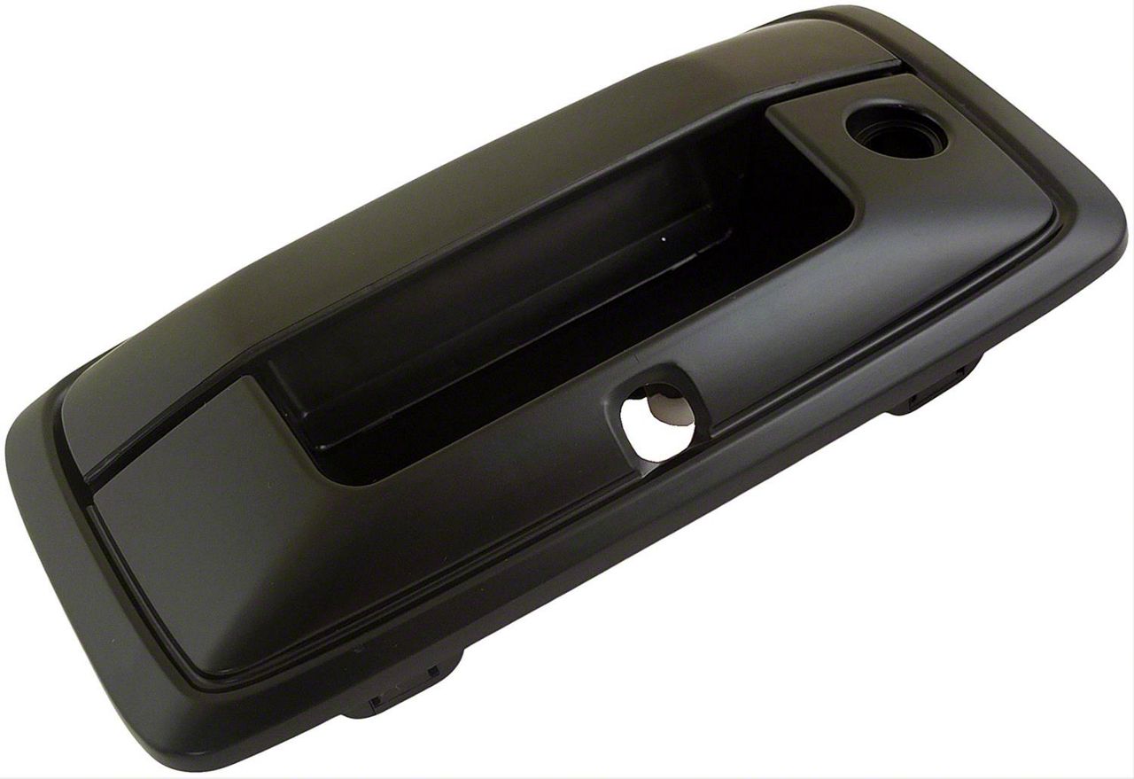 Sierra 3500 Tailgate Handle; Smooth Black; With Backup Camera and ...