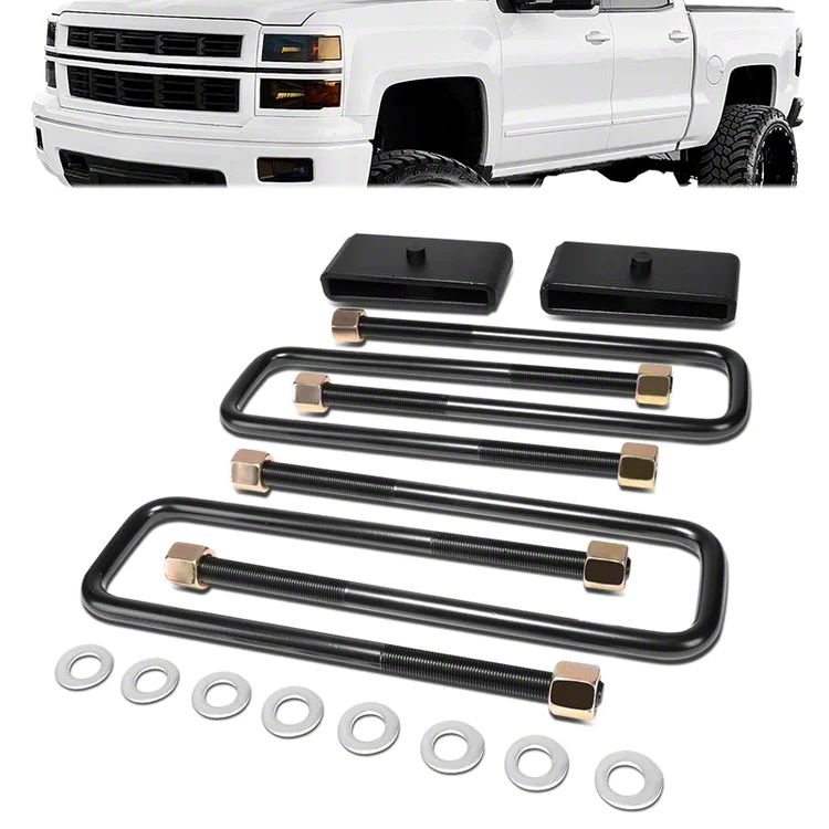 Silverado 1500 1-Inch Rear Lift Block Kit (99-26 Silverado 1500) - Free ...