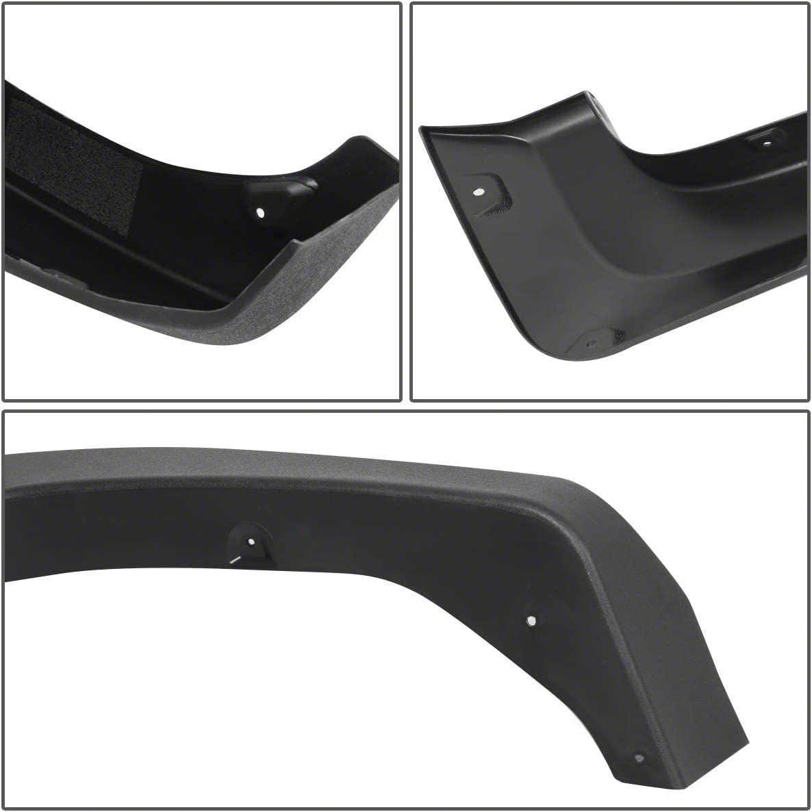 Silverado 1500 2-Inch Pocket Rivet Style Fender Flares; Matte Black (07 ...