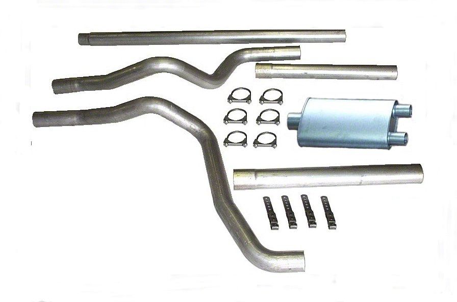 Silverado 1500 3-Inch Aluminized Dual Exhaust System with Standard ...