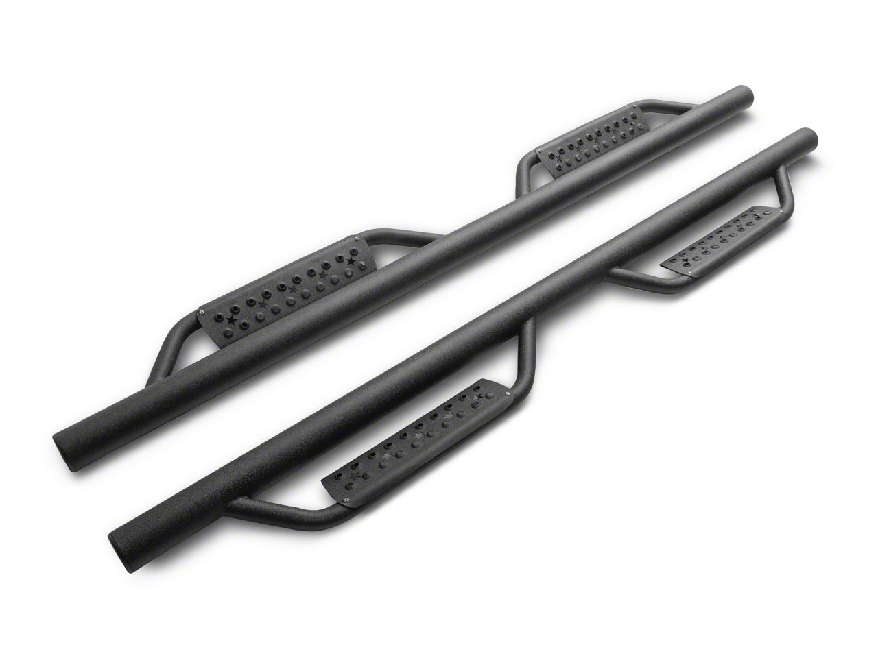 Silverado 1500 3-Inch Nerf Drop Side Step Bars; Black (07-18 Silverado ...