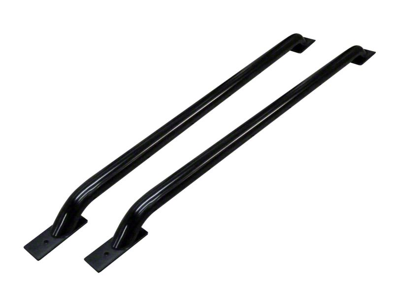 Go Rhino Silverado 1500 41-Inch Truck Bed Rails with Base Plates; Black ...