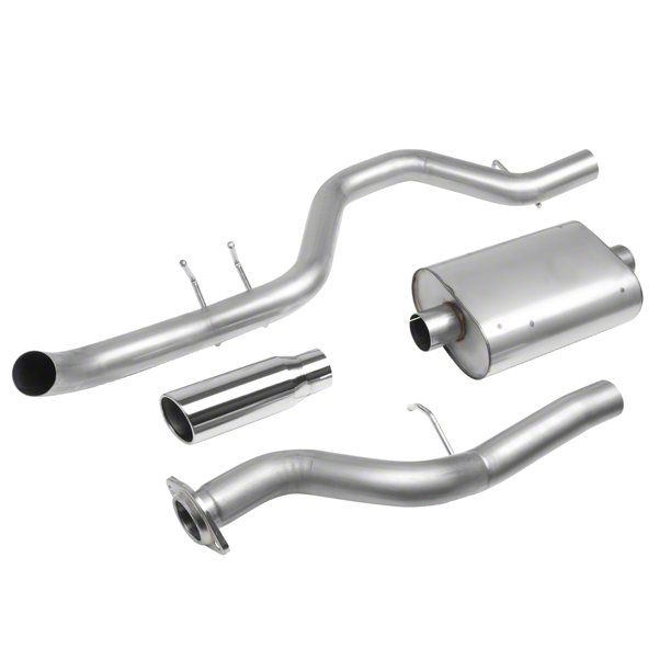 Silverado 1500 Single Exhaust System with Polished Tip; Side Exit (99 ...
