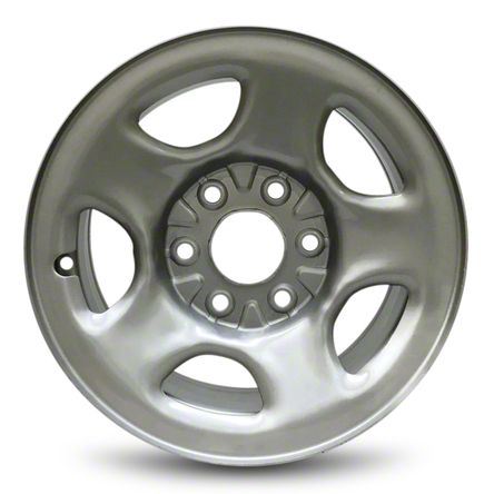 Silverado 1500 5-Spoke Replica Aluminum Silver 6-Lug Wheel; 16x6.5 ...