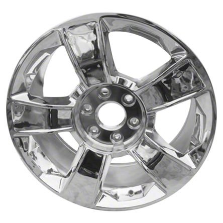 Silverado 1500 5-Spoke Replica Chrome 6-Lug Wheel; 20x8.5; 30mm Offset ...