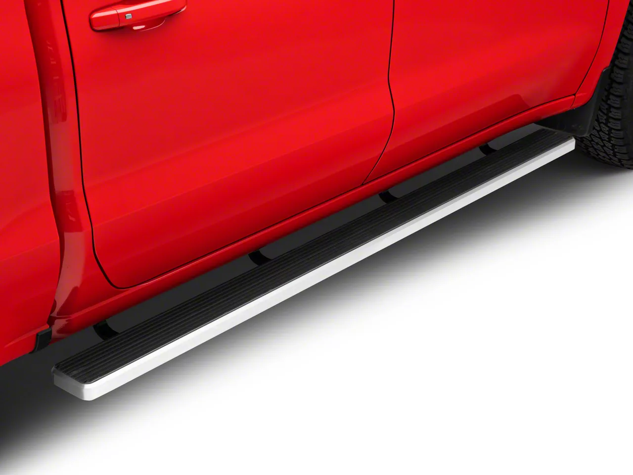 Silverado 1500 6-Inch iStep Running Boards; Hairline Silver (19-25 ...