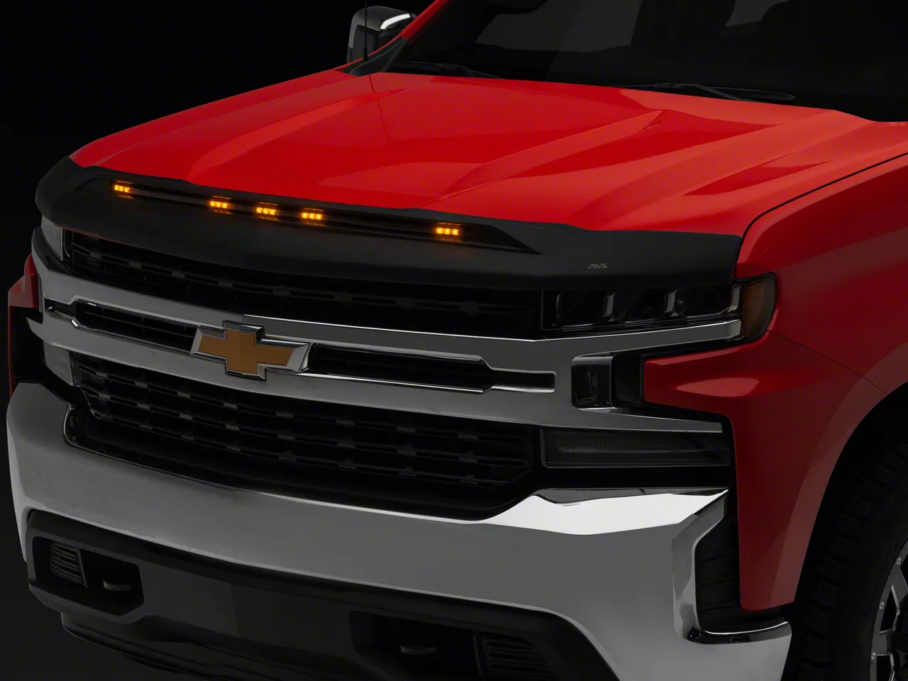 Silverado 1500 Aeroskin LightShield Hood Protector; Black (19-25 ...