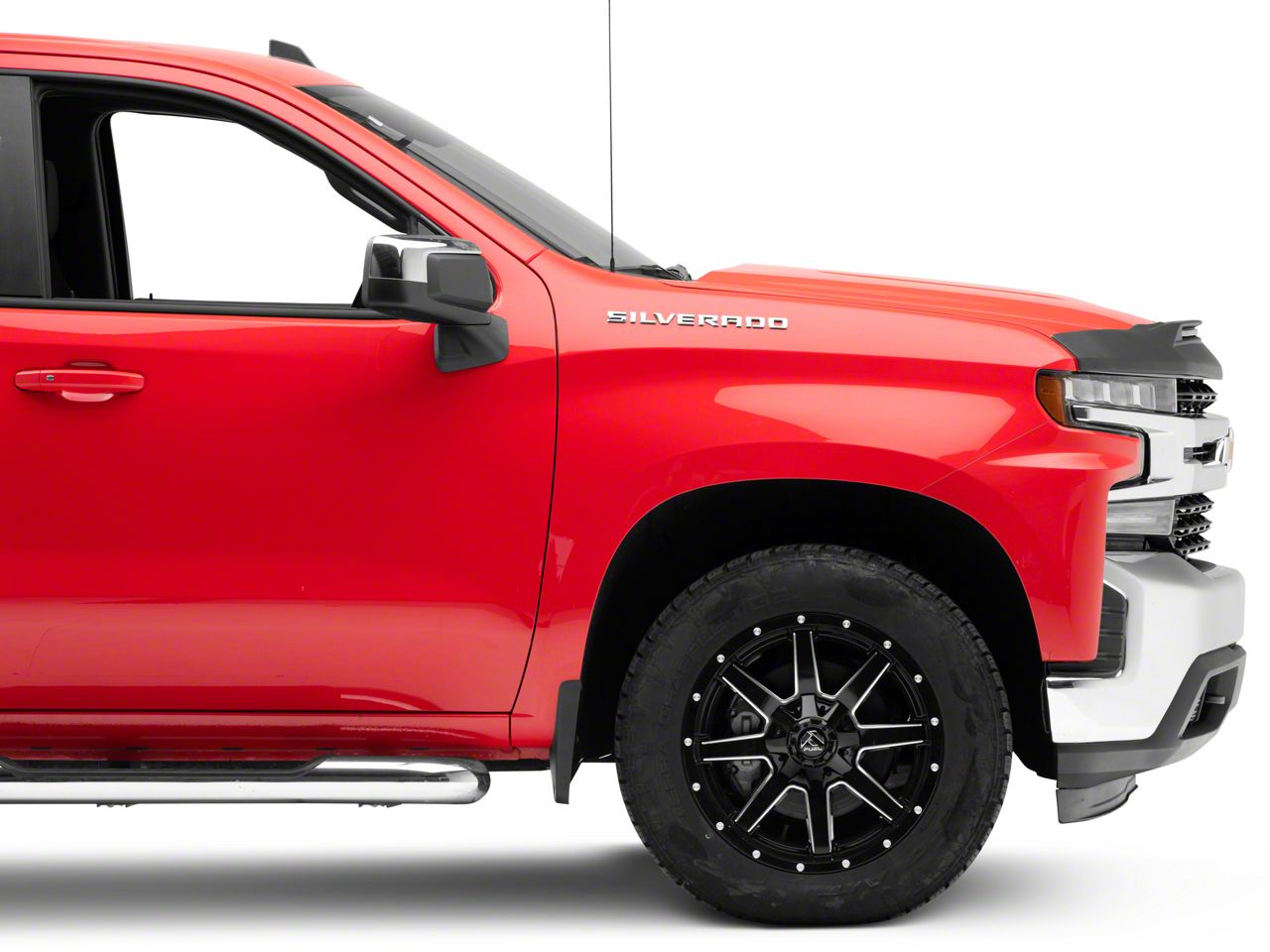 Silverado 1500 Aeroskin LightShield Hood Protector; Black (19-25 ...