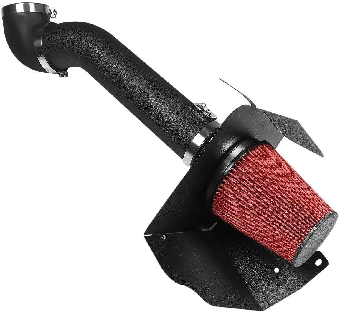 Silverado 1500 Cold Air Intake; Wrinkle Black (09-14 V8 Silverado 1500 ...