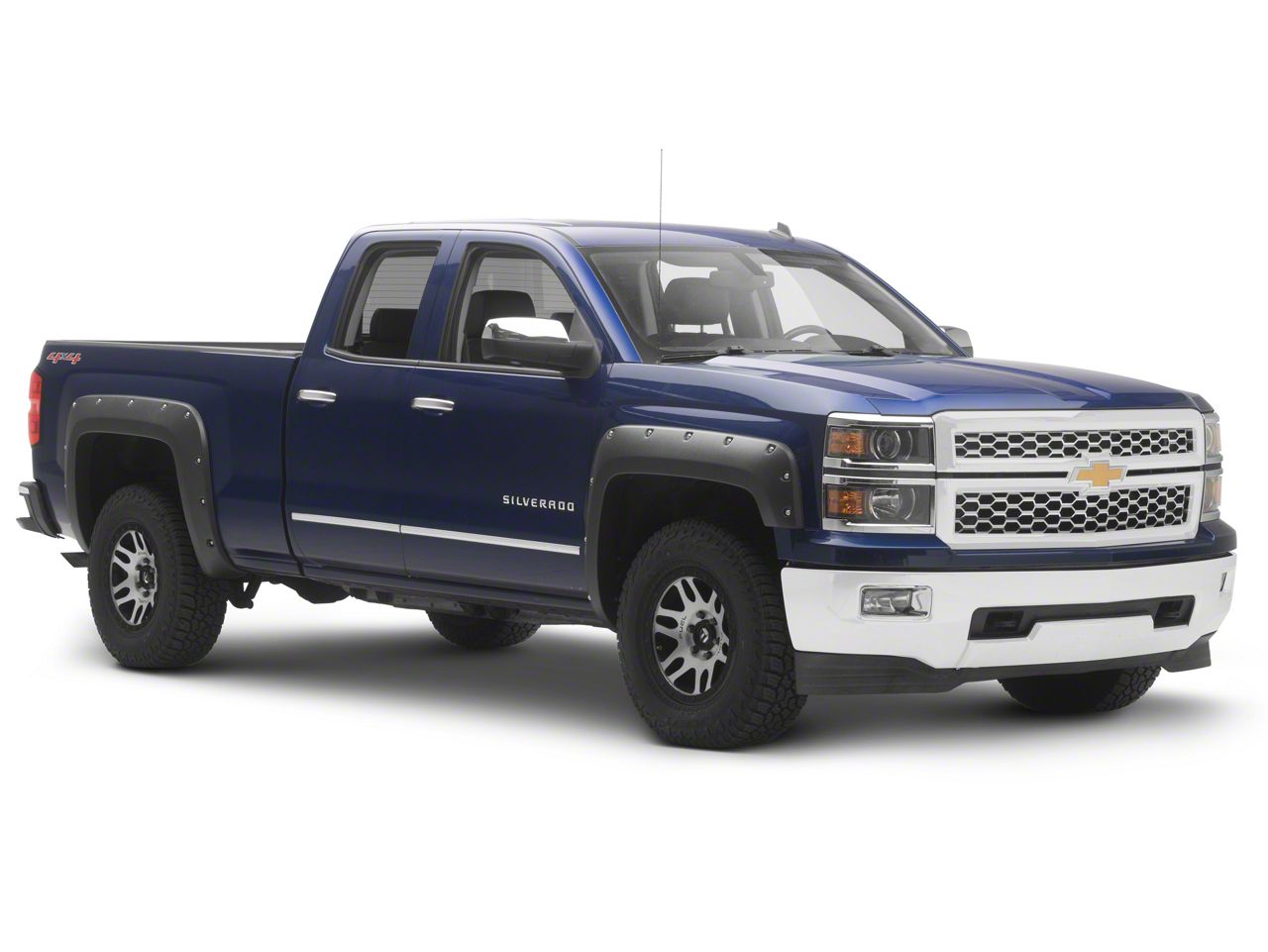 EGR Silverado 1500 Baseline Bolt Style Fender Flares; Textured Black ...