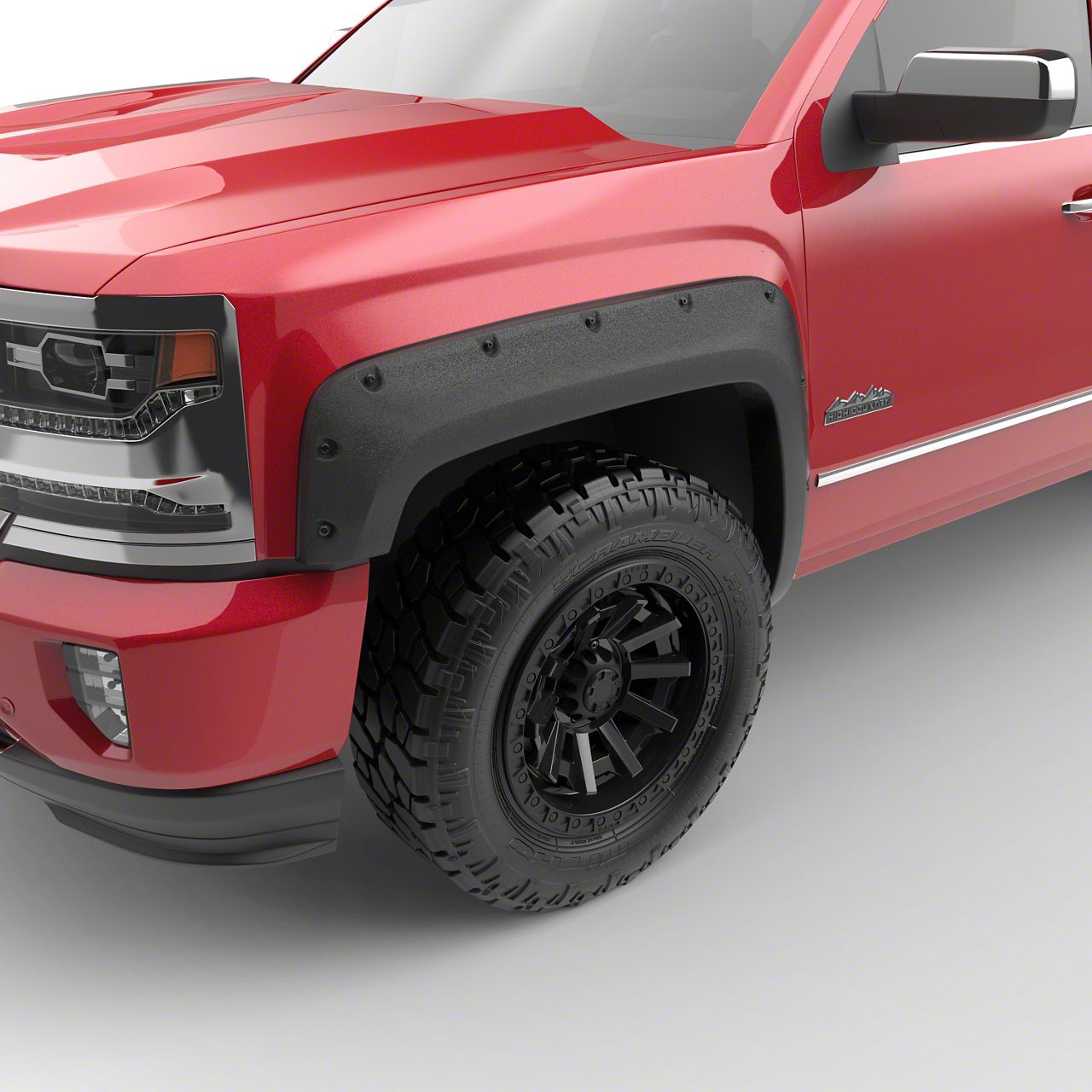 EGR Silverado 1500 Baseline Bolt Style Fender Flares; Textured Black ...