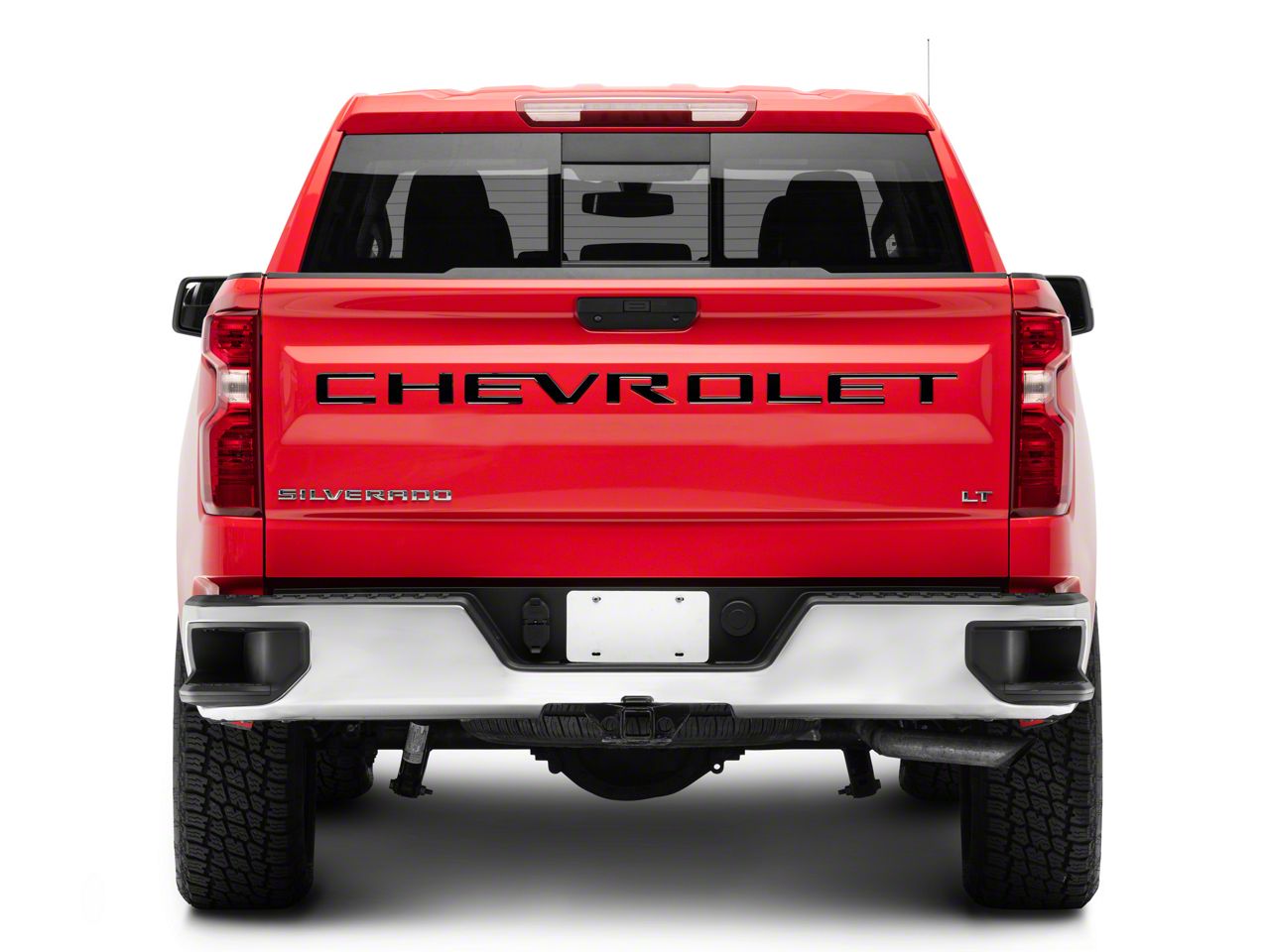 Putco Silverado 1500 Black Platinum Tailgate Insert Letters; Stamped ...