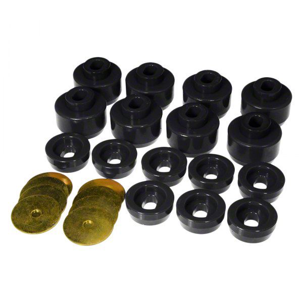 Silverado 1500 Body Mount and Radiator Support Bushing Kit; Oval; Black ...