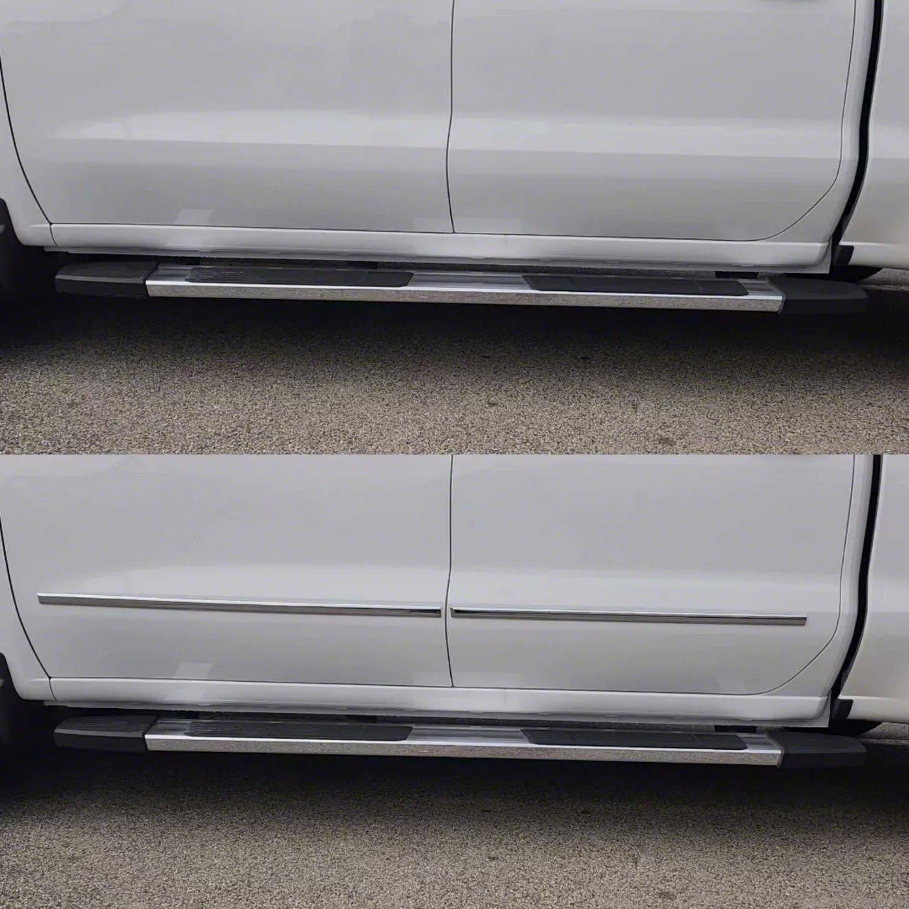 Silverado 1500 Body Side Moldings; Chrome (14-24 Silverado 1500) - Free ...