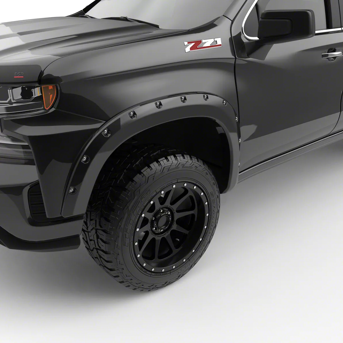 EGR Silverado 1500 Bolt-On Style Fender Flares; Black 791694-GBA (19-21 ...