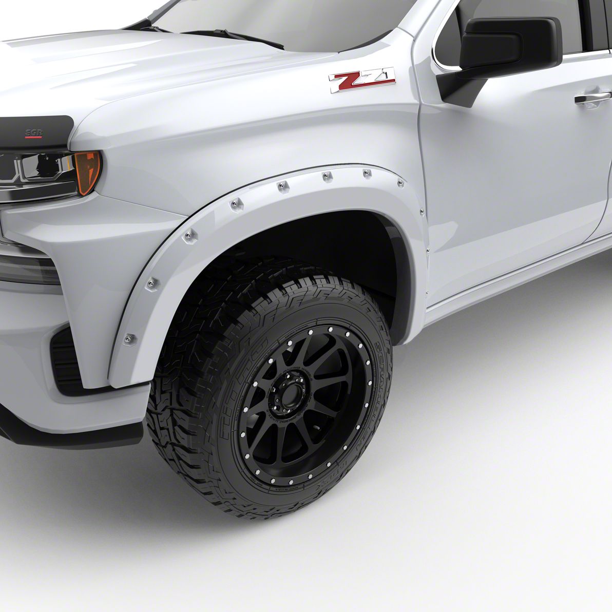 EGR Silverado 1500 Bolt-On Style Fender Flares; Summit White 791694-GAZ ...