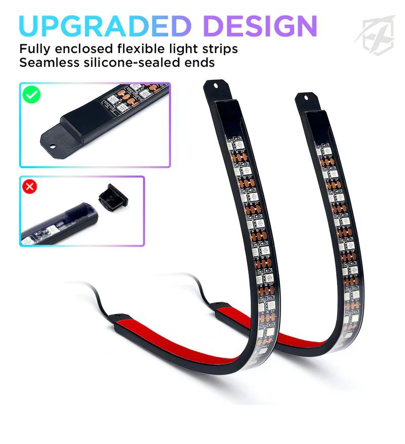 Silverado 1500 Celestial Series Double Row RGB LED Interior Light Set ...