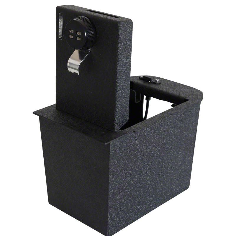Silverado 1500 Center Console Safe with 4-Digit Combo Lock; Black (22 ...