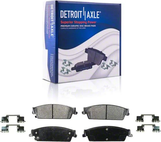 Silverado 1500 Ceramic Brake Pads; Rear Pair (07-13 Silverado 1500 w ...