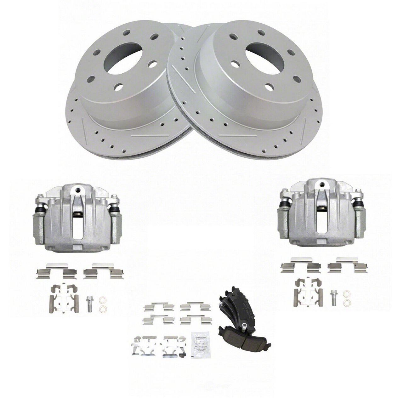 Silverado 1500 Ceramic Performance 6-Lug Brake Rotor, Pad and Caliper ...
