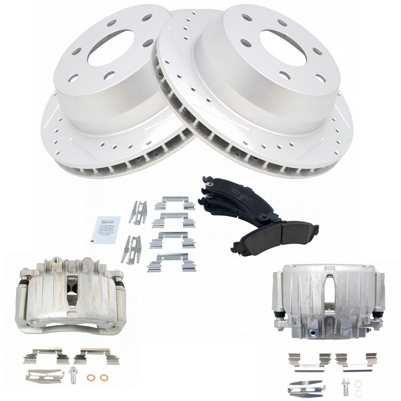 Silverado 1500 Ceramic Performance 6-Lug Brake Rotor, Pad and Caliper ...