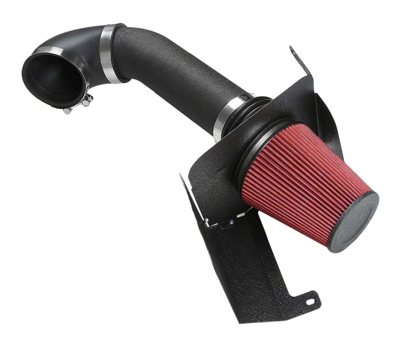 Silverado 1500 Cold Air Intake; Wrinkle Black (07-08 6.0L Silverado ...