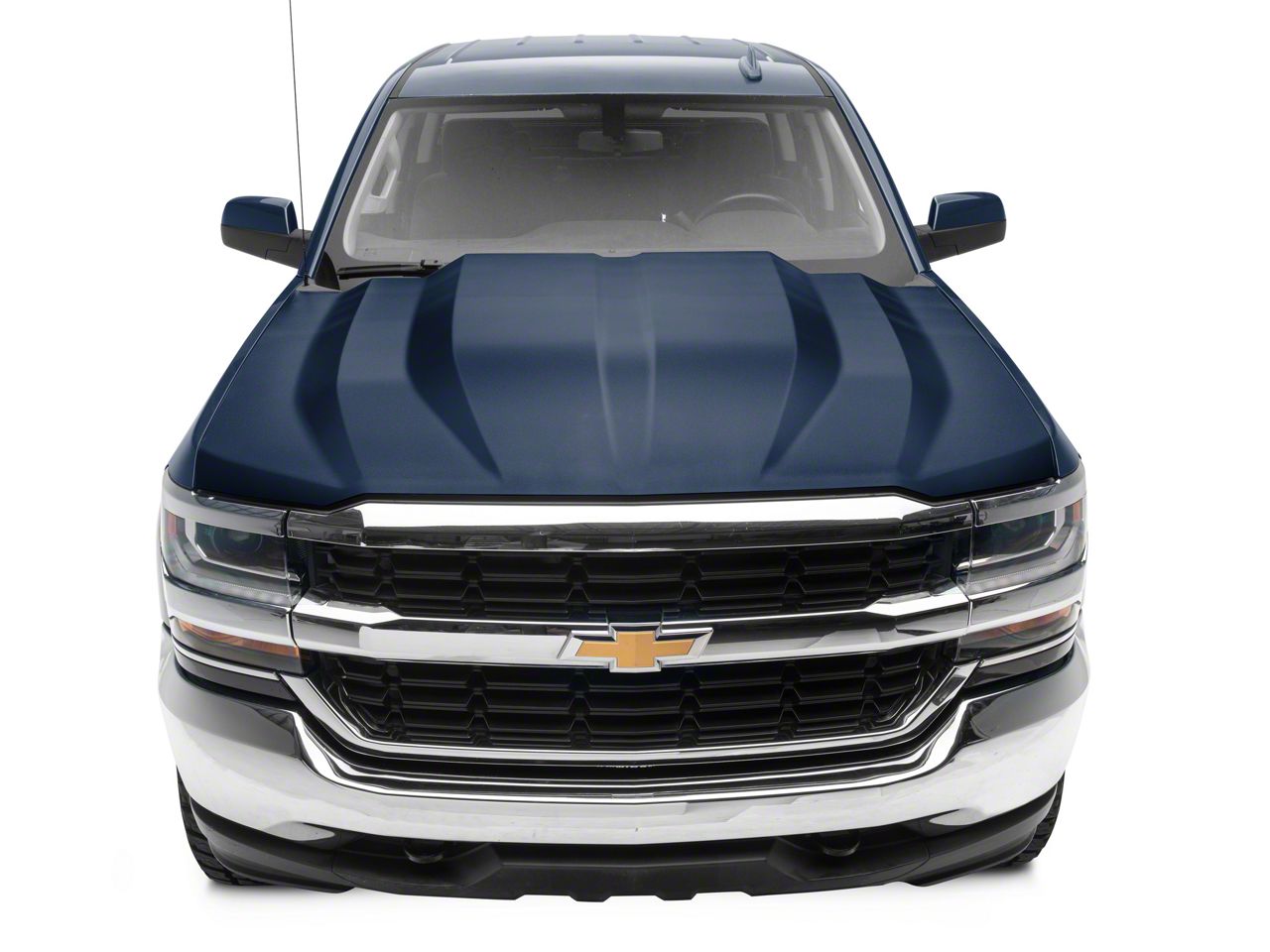 Silverado 1500 Cowl Induction Style Hood; Unpainted (16-18 Silverado ...