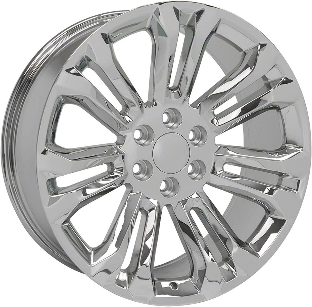 Silverado 1500 CV43 Chrome 6-Lug Wheel; 22x9; 24mm Offset (19-24 ...