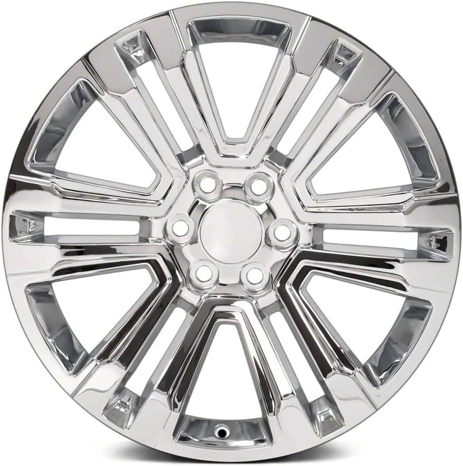 Silverado 1500 CV44 Chrome 6-Lug Wheel; 22x9; 24mm Offset (19-25 ...
