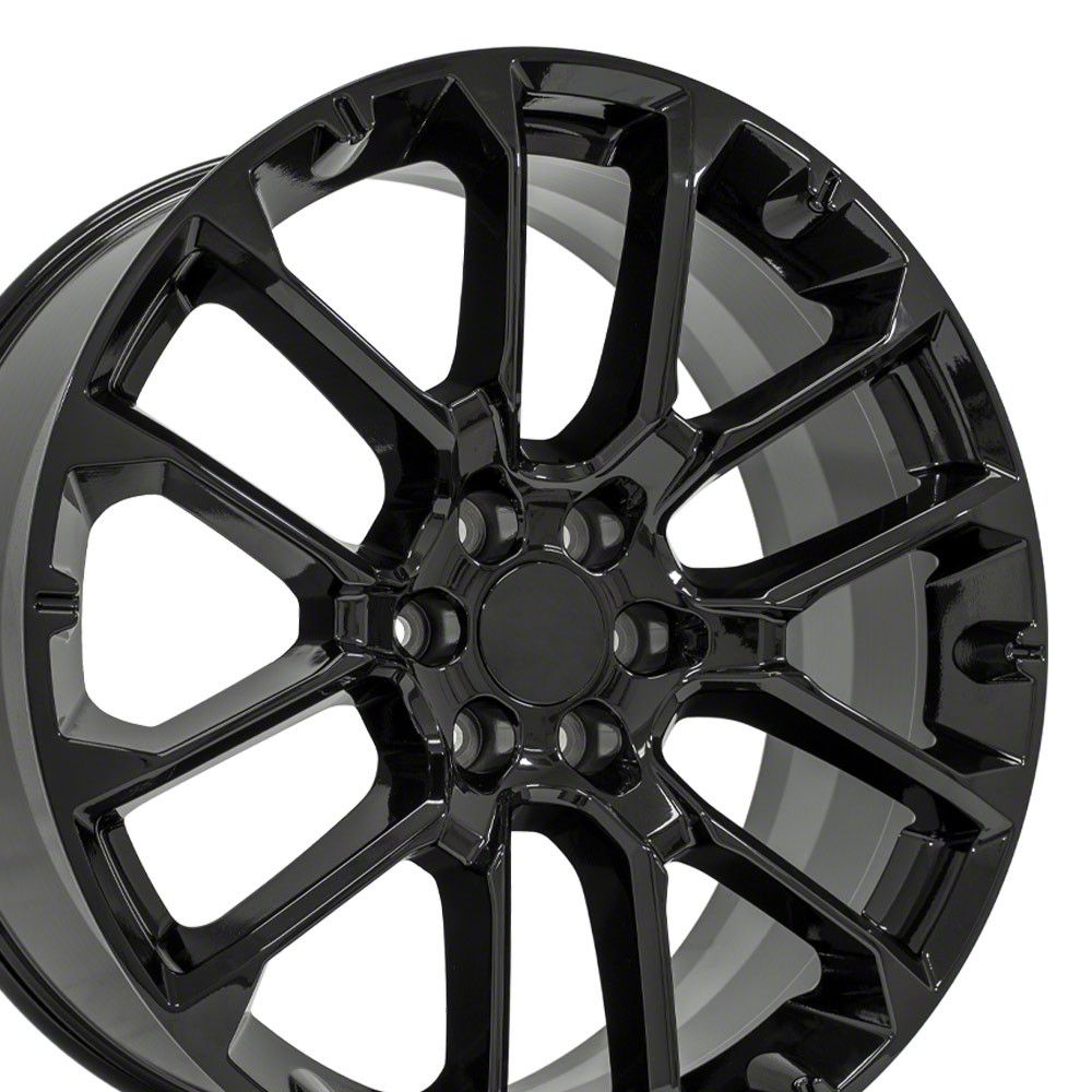 Silverado 1500 CV67 Black 6-Lug Wheel; 24x10; 28mm Offset (19-24 ...