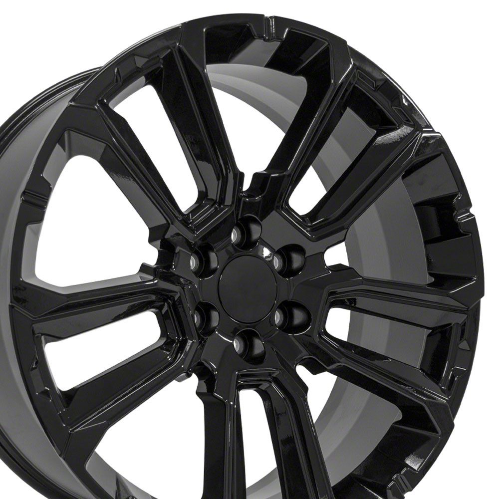 Silverado 1500 CV68 Black 6-Lug Wheel; 24x10; 28mm Offset (19-24 ...