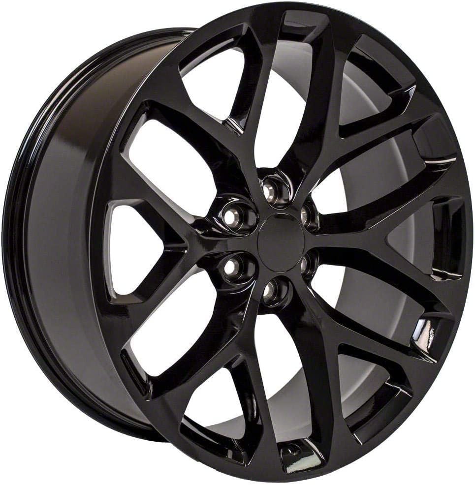 Silverado 1500 CV98 Gloss Black 6-Lug Wheel; 24x10; 24mm Offset (19-24 ...
