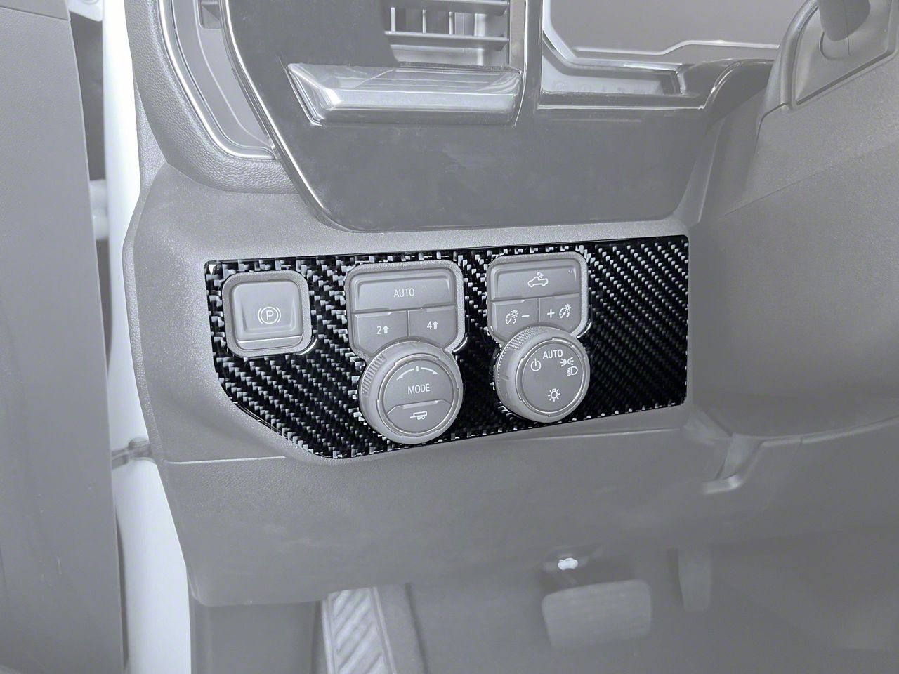 Silverado 1500 Driver Side Switch Panel Accent Trim; Forged Carbon ...