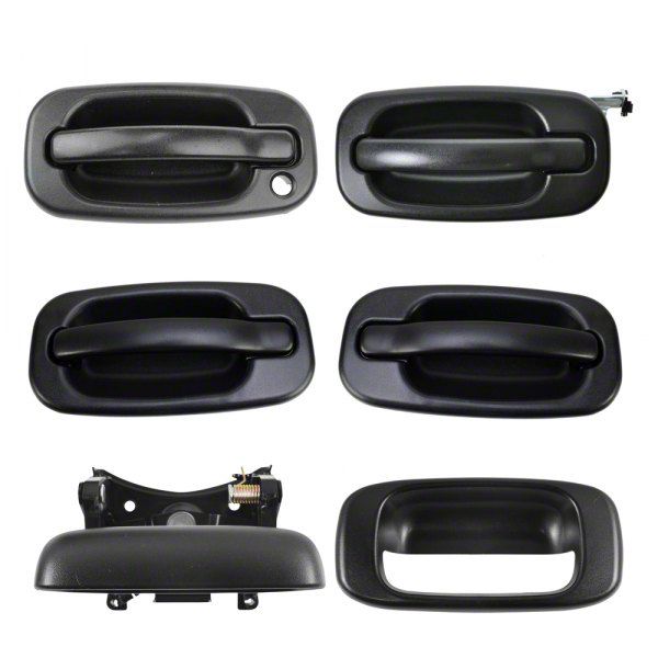 Silverado 1500 Exterior Door and Tailgate Handles; Front and Rear ...