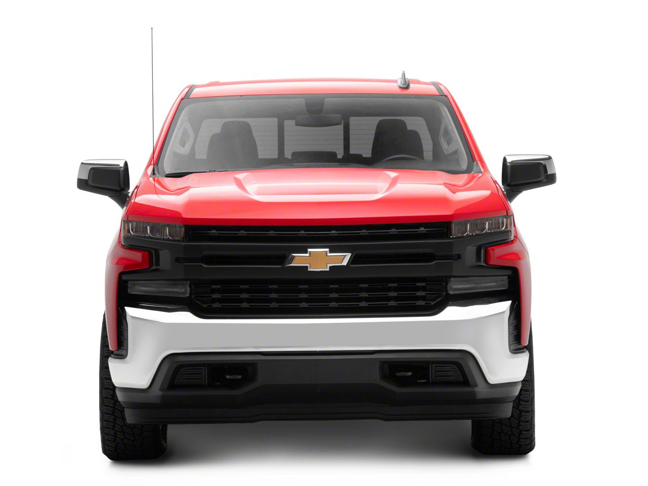 Silverado 1500 Grille Overlay; Matte Black (19-21 Silverado 1500 LT, LT ...